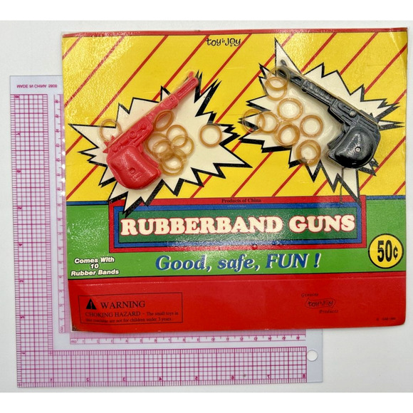 Toys | Vintage Vending Display Board Rubberband Guns 062 | Poshmark